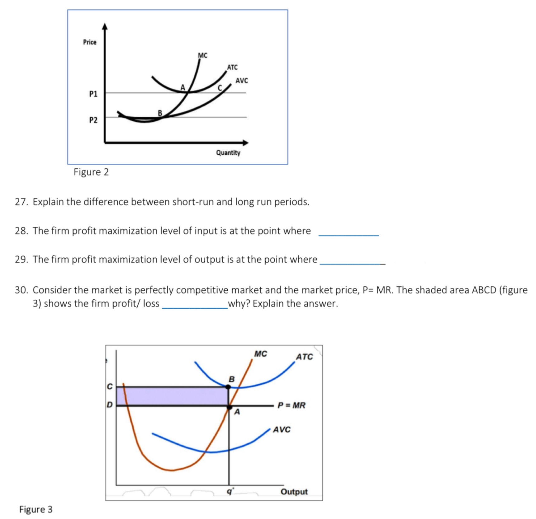 Solved Explain the difference between short-run and long run | Chegg.com