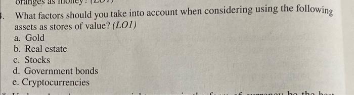 Solved What factors should you take into account when | Chegg.com