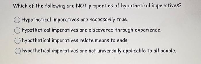 According to Kant an imperfect duty is something, the | Chegg.com