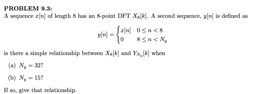 Solved Problem 93a Sequence X N of Length 8 has An