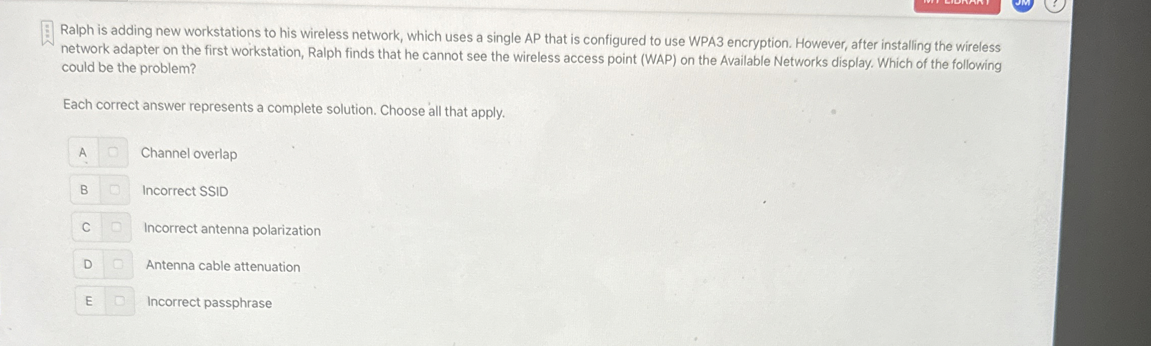Solved Ralph is adding new workstations to his wireless | Chegg.com