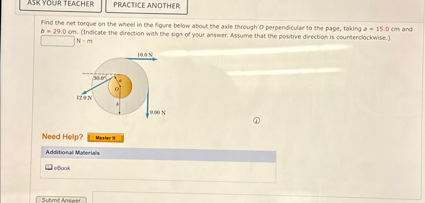 Solved ASK YOUR TEACHERPRACTICE ANOTHERFind the net torque | Chegg.com