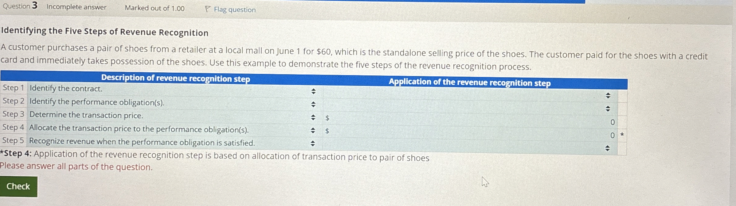 Solved Identifying the Five Steps of Revenue RecognitionA | Chegg.com