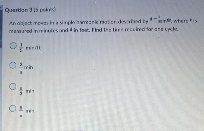 Solved An object moves in a simple harmonic motion described | Chegg.com