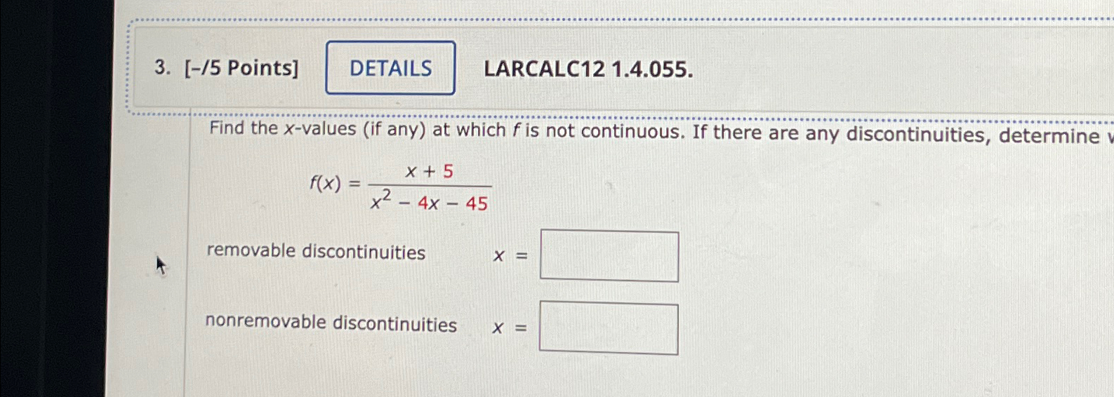 Solved Find the x-values (if any) ﻿at which f ﻿is not | Chegg.com