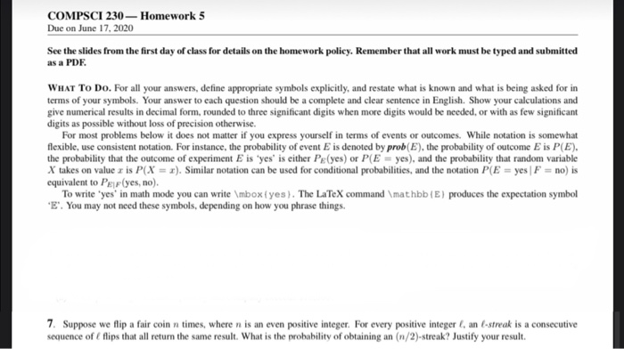 Solved COMPSCI 230 — Homework 5 Due on June 17, 2020 See the | Chegg.com