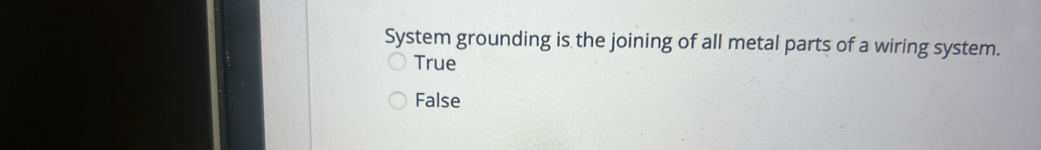 Solved System grounding is the joining of all metal parts of | Chegg.com
