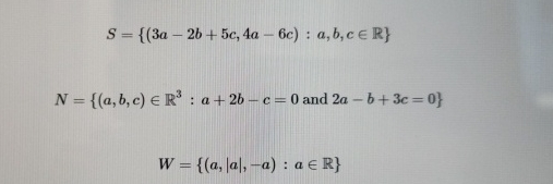Solved For each of the sets below determine if it is a | Chegg.com