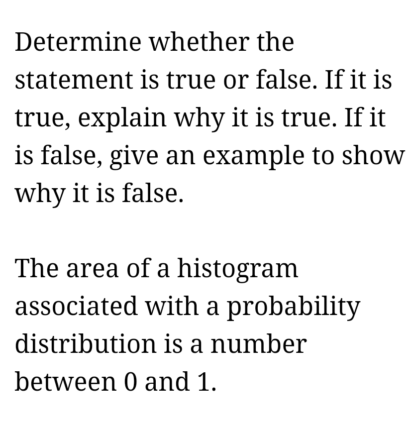Solved Determine whether the statement is true or false. If | Chegg.com
