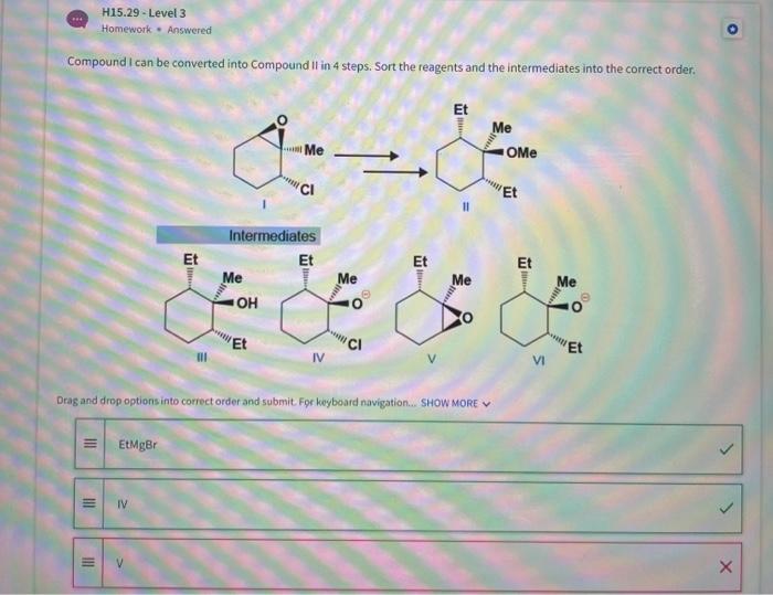 Solved H15.29 - Level 3 Homework. Answered Compound I can be | Chegg.com