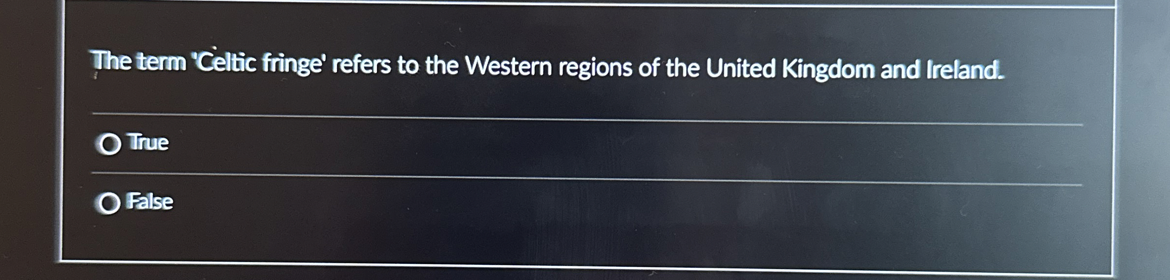 Solved The term 'Celtic fringe' refers to the Western | Chegg.com