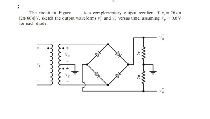 Solved The circuit in Figure is a complementary output | Chegg.com