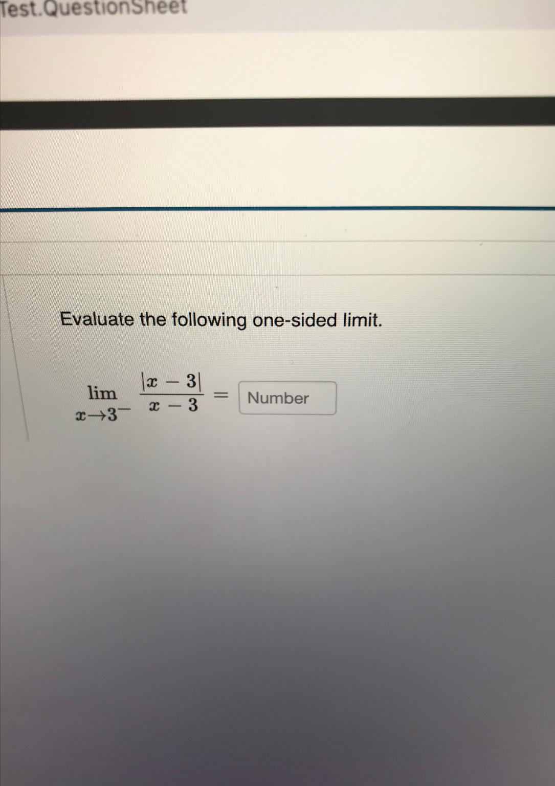 Solved Evaluate the following one-sided | Chegg.com