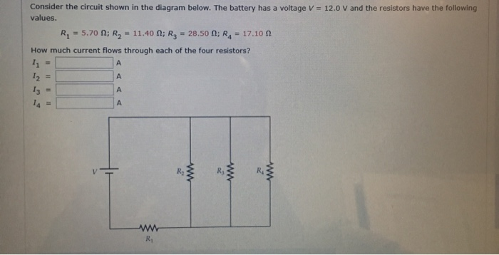 Solved Consider the circuit shown in the diagram below. The | Chegg.com