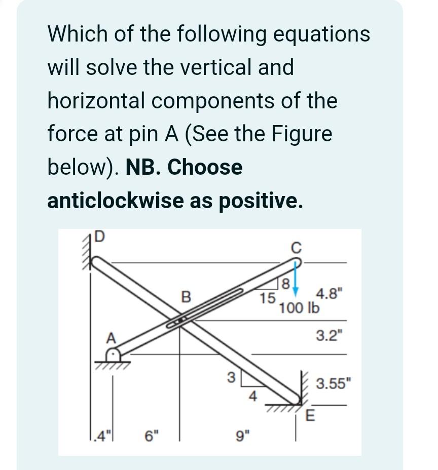 Solved Which of the following equations will solve the | Chegg.com