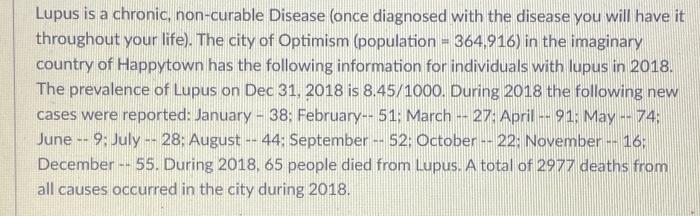 Solved Lupus is a chronic, non-curable Disease (once | Chegg.com