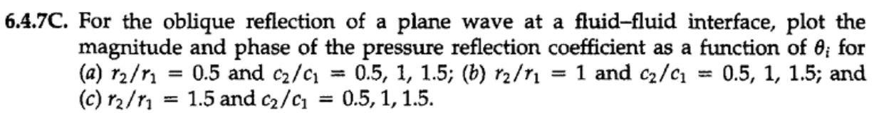 Solved 6.4.7C. For the oblique reflection of a plane wave at | Chegg.com