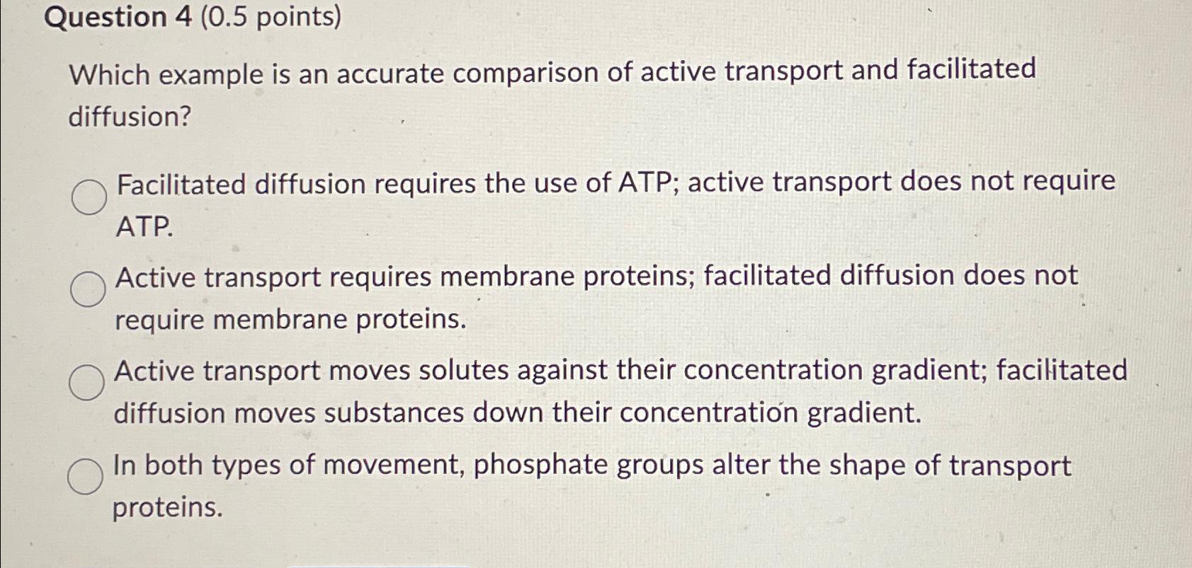 Solved Question 4 (0.5 ﻿points)Which example is an accurate | Chegg.com