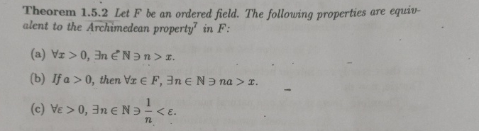 Solved Theorem 1.5.2 ﻿Let F ﻿be an ordered field. The | Chegg.com