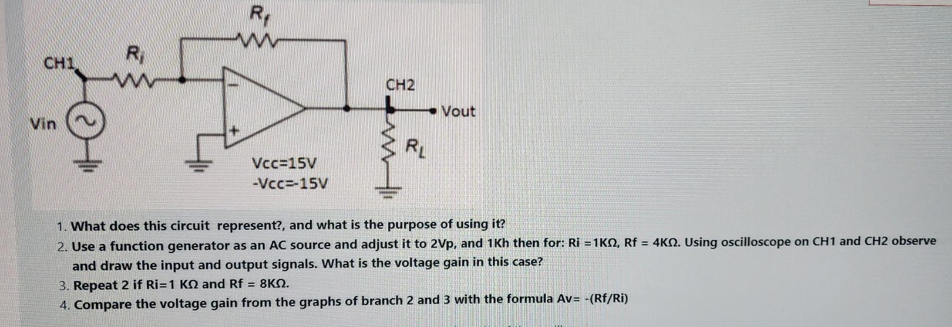 Solved What does this circuit represent?, and what is the | Chegg.com