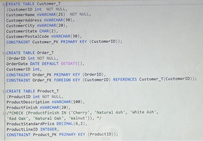 Solved Part 1 I give you two SQL files so that you can copy | Chegg.com