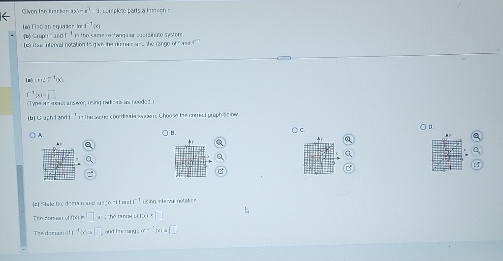 Given The Function F X X3 3 ﻿complete Parts A