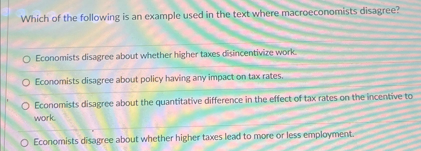 Solved Which of the following is an example used in the text | Chegg.com