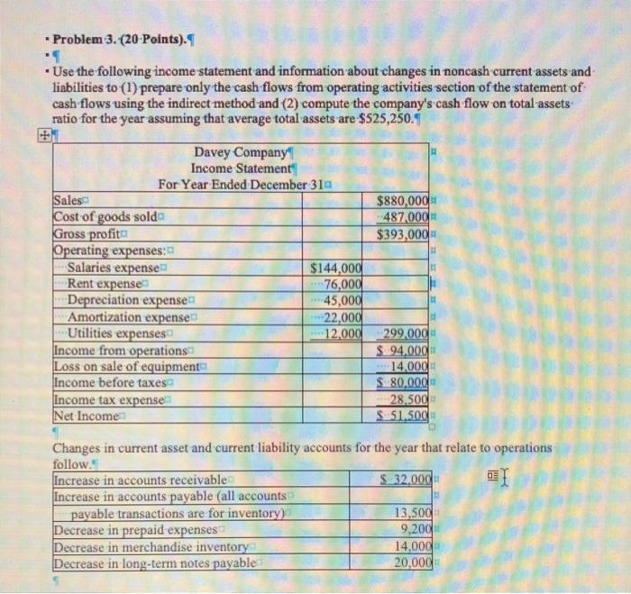 Solved - Problem 3. (20-Points). - 9 - Use the following | Chegg.com Solved - Problem 3. (20-Points). - 9 - Use the following | Chegg.com