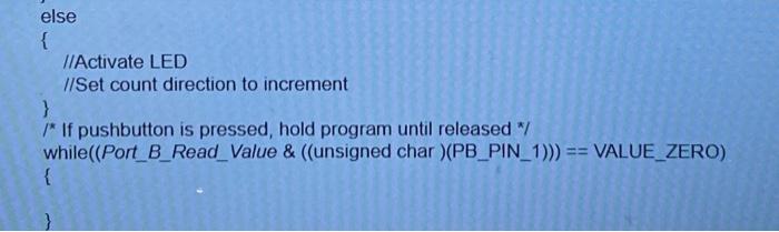 Solved what a program in c++ to blink the led and have the | Chegg.com