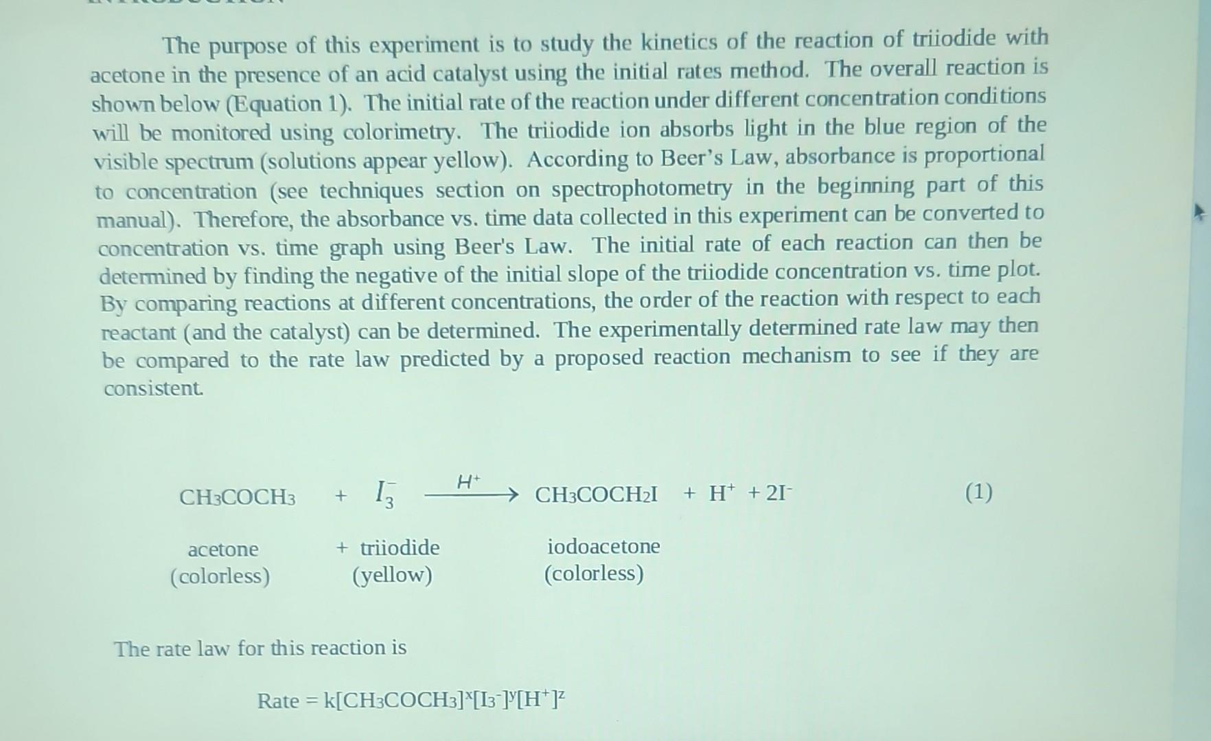 Solved Refer to Table 1, page 6, in the procedure, calculate | Chegg.com