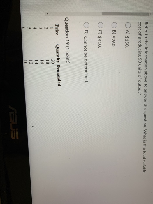 Solved Question 18 (1 point) Output 0 10 20 30 40 50 60 70 | Chegg.com