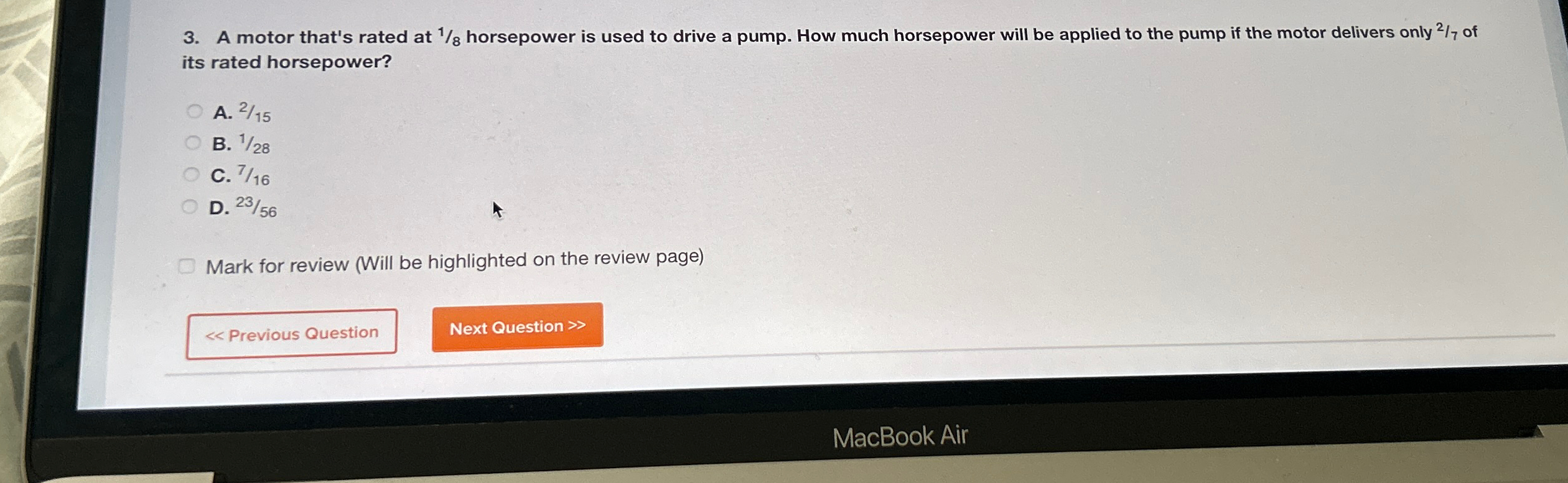 Solved A motor that's rated at 18 ﻿horsepower is used to | Chegg.com