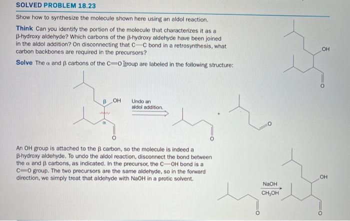 Solved Show how to synthesize the molecule shown here using | Chegg.com