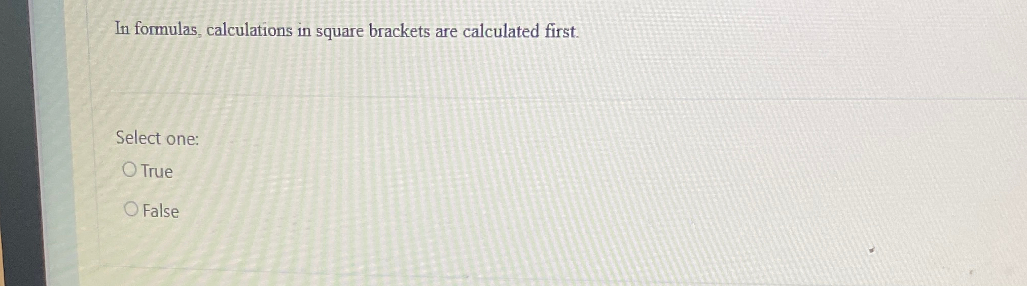 Solved In formulas, calculations in square brackets are | Chegg.com