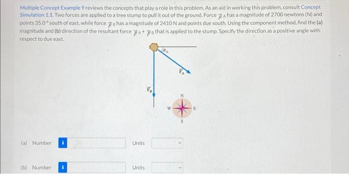 Solved Multiple Concept Example 9 reviews the concepts that | Chegg.com