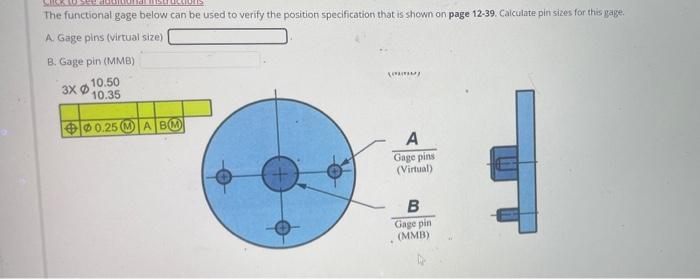 Solved The functional gage below can be used to verify the | Chegg.com
