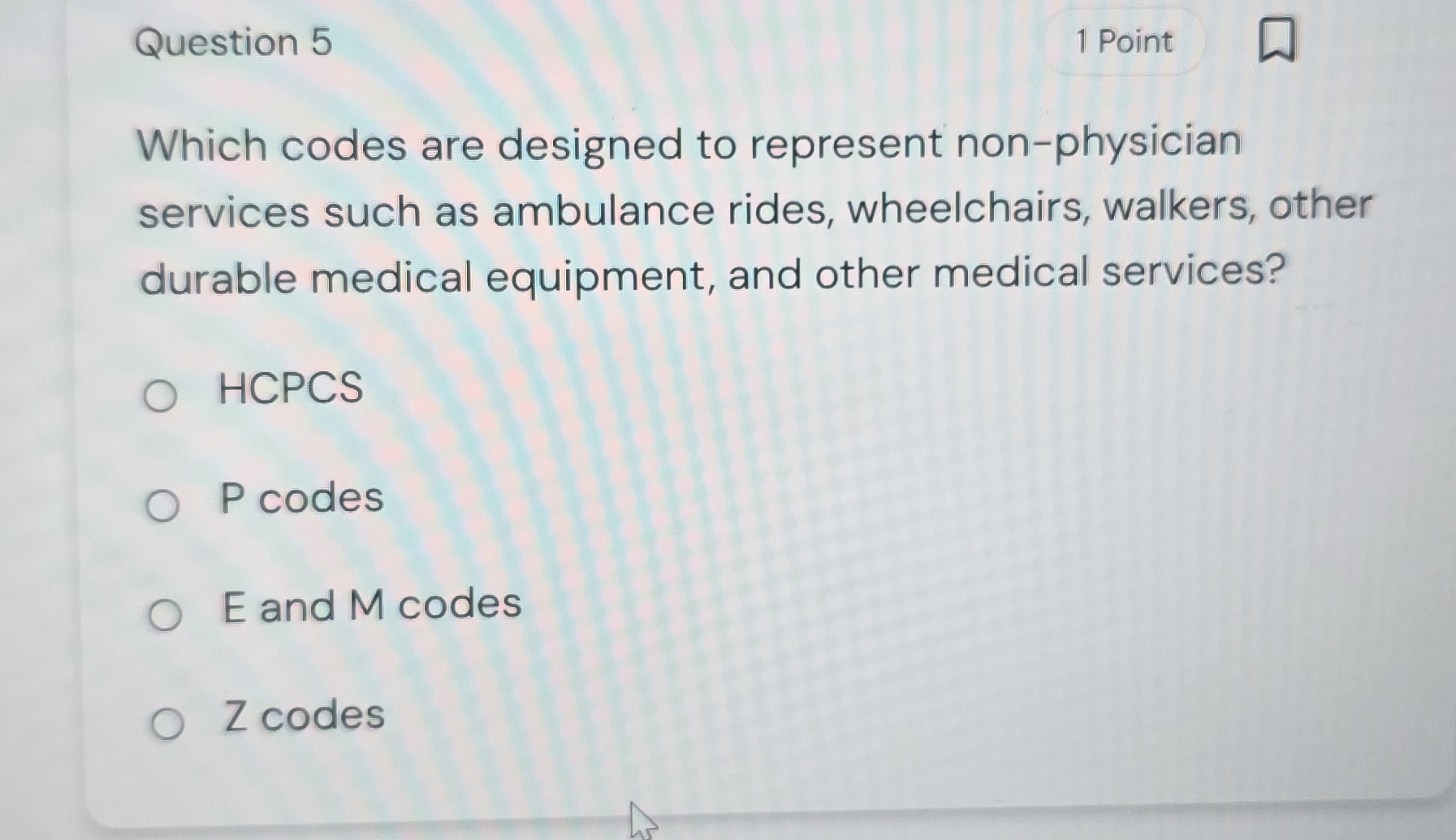 Solved Question 51 ﻿PointWhich codes are designed to | Chegg.com