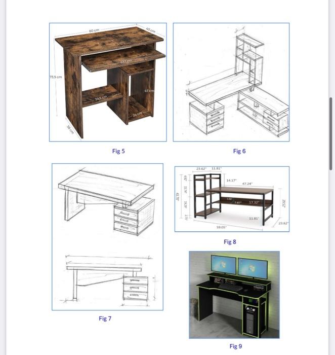 Solved Mini Design Case of Study - Computer Desk/Table | Chegg.com