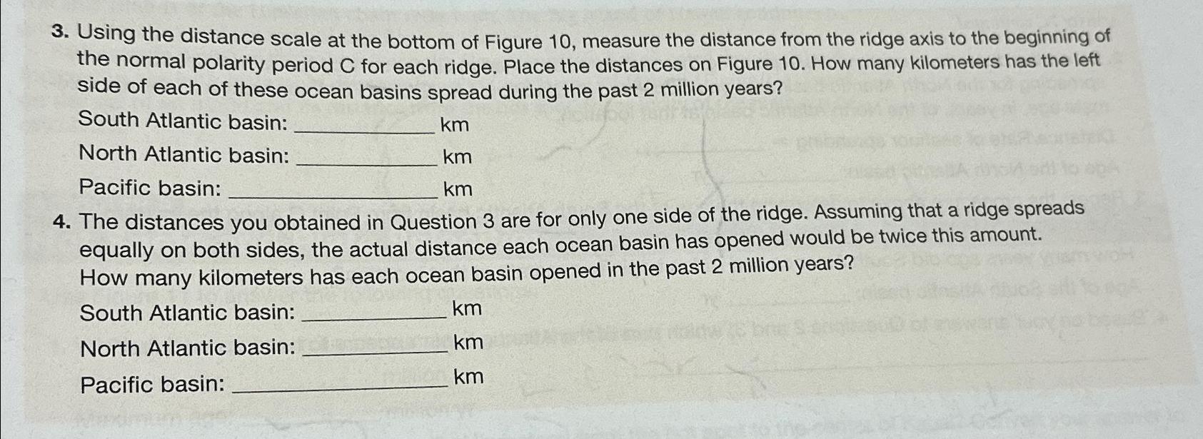Solved Using the distance scale at the bottom of Figure 10 , | Chegg.com
