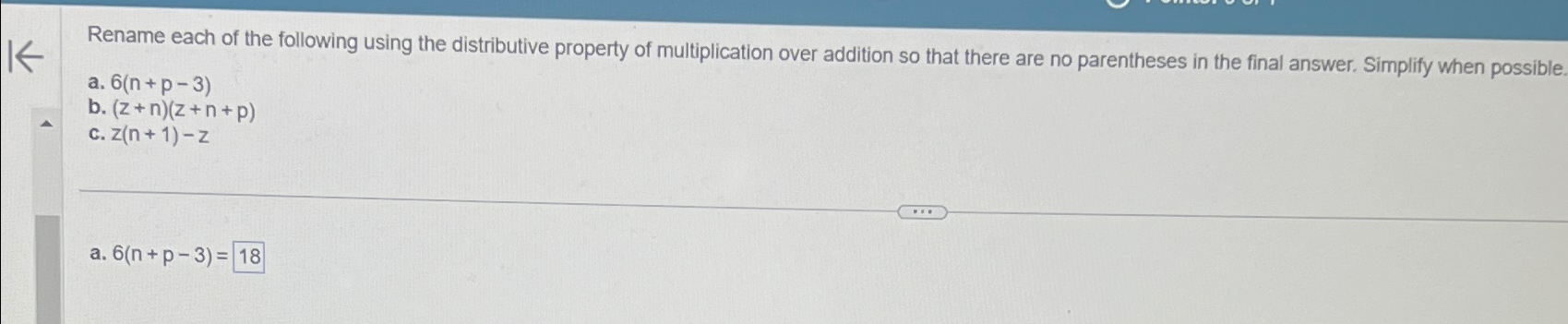 Solved Rename each of the following using the distributive | Chegg.com
