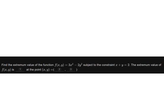 Solved Find the extremum value of the function | Chegg.com