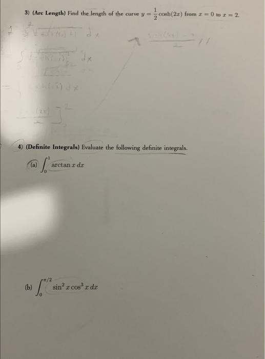 Solved 3) (Arc Length) Find the length of the curve | Chegg.com