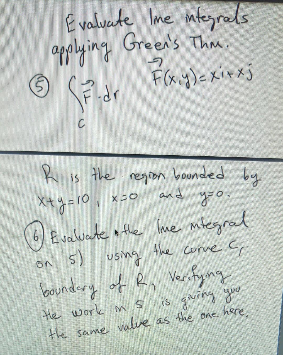 Solved Evaluate line integrals applying Green's Thm. (5) | Chegg.com