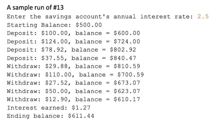 Solved Full javadocs is required! 1. (SavingsAccount.java, | Chegg.com