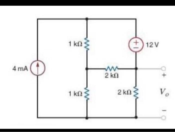 Solved Calculate the voltage Vo in the circuit given in the | Chegg.com Solved Calculate the voltage Vo in the circuit given in the | Chegg.com