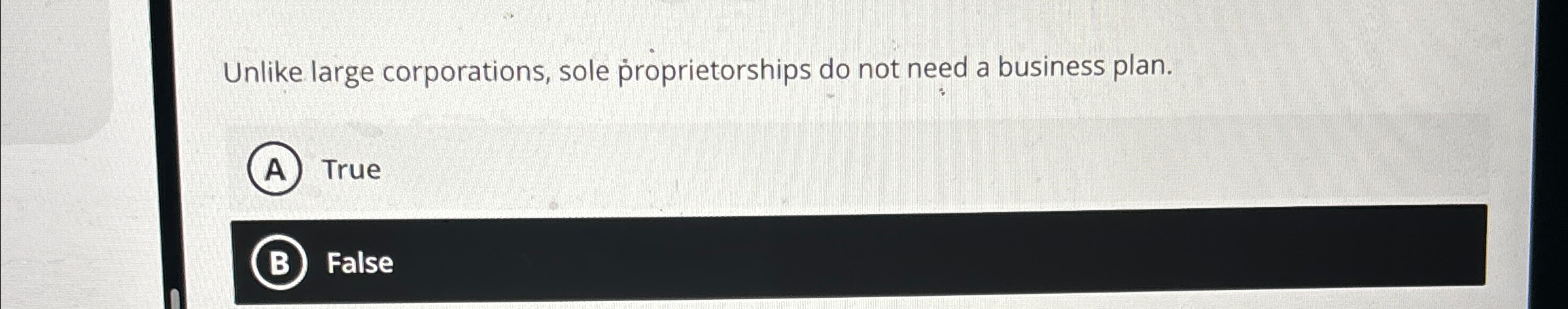 Solved Unlike large corporations, sole proprietorships do | Chegg.com
