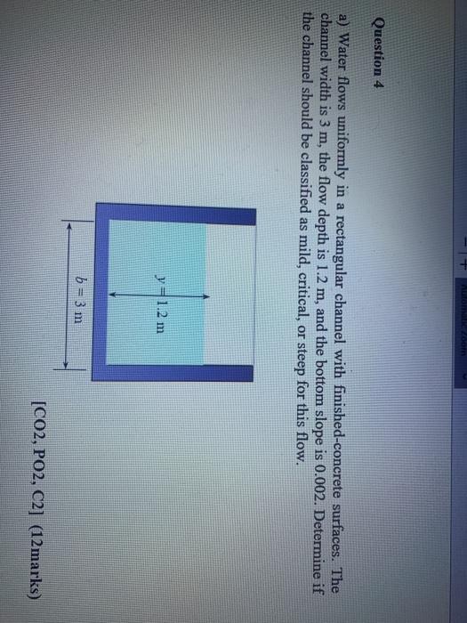 Solved Automation Question 4 a) Water flows uniformly in a | Chegg.com