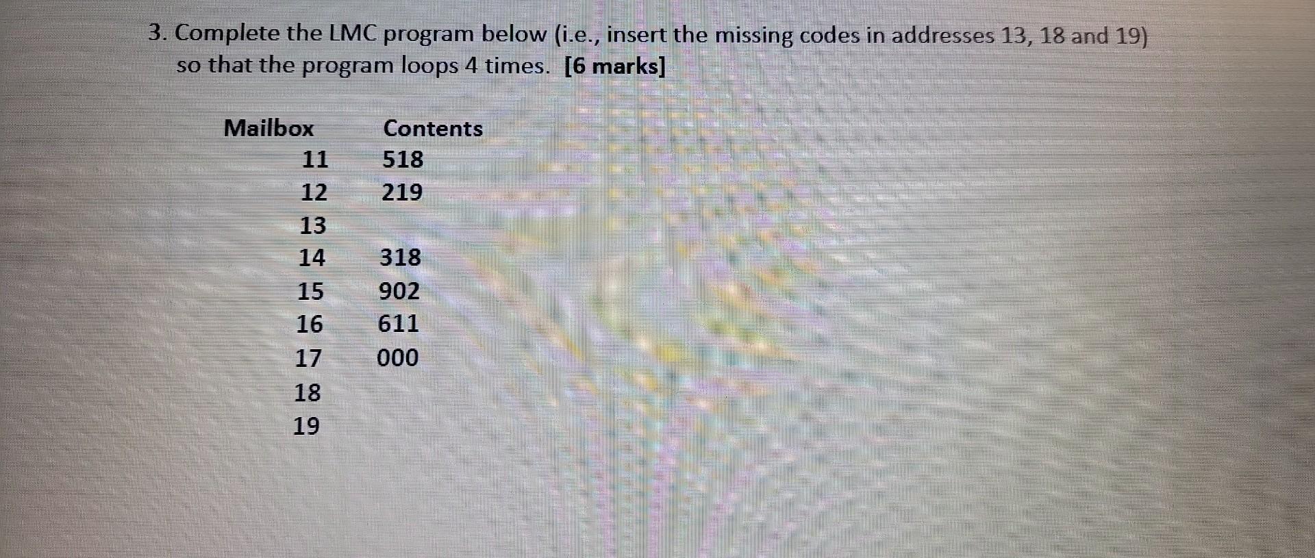 Solved Apply the LMC instruction set below to answer | Chegg.com