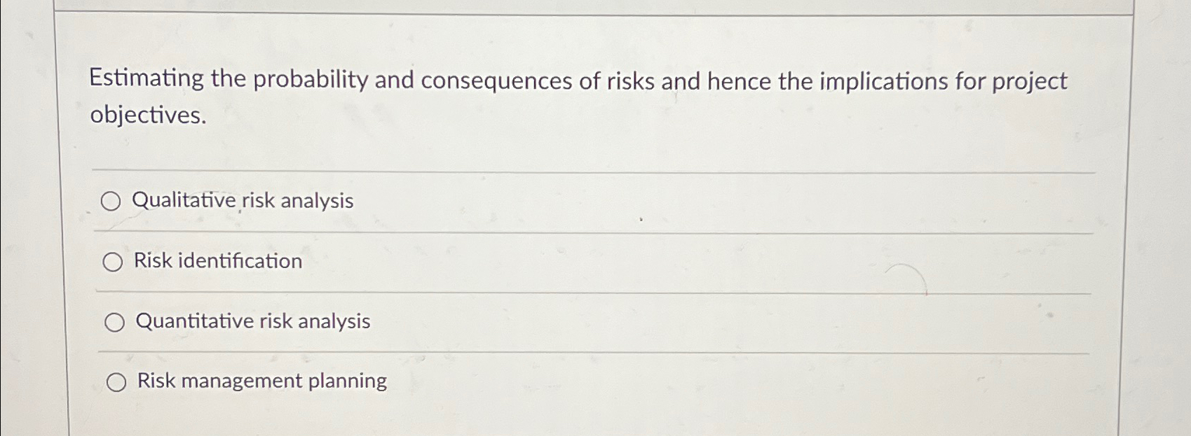 Solved Estimating the probability and consequences of risks | Chegg.com