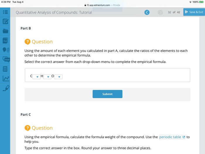 Solved 4:38 PM Tue Aug 4 100% f2.app.edmentum.com Private 32 | Chegg.com